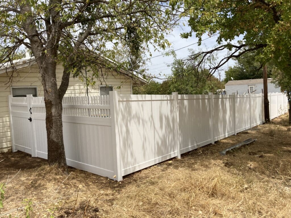 Vinyl Fence Installation by Buzz Custom Fence in DFW